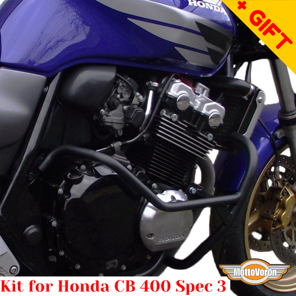 For Honda CB 400 SF Crash bars Rear rack Kit Super Four VTEC 3 Rear ...