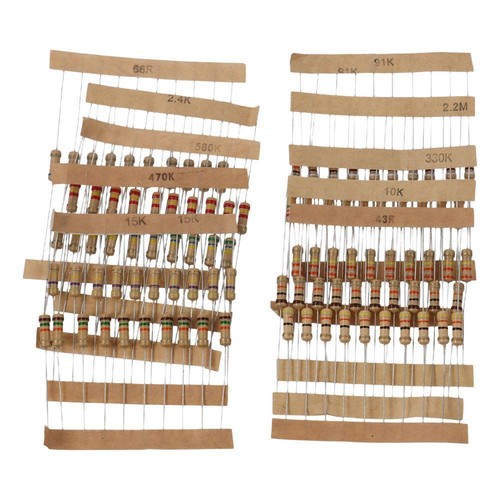 1000pcs 100 Values Resistor Kit 1/2 Watt Resistors Kit Easy to us | eBay