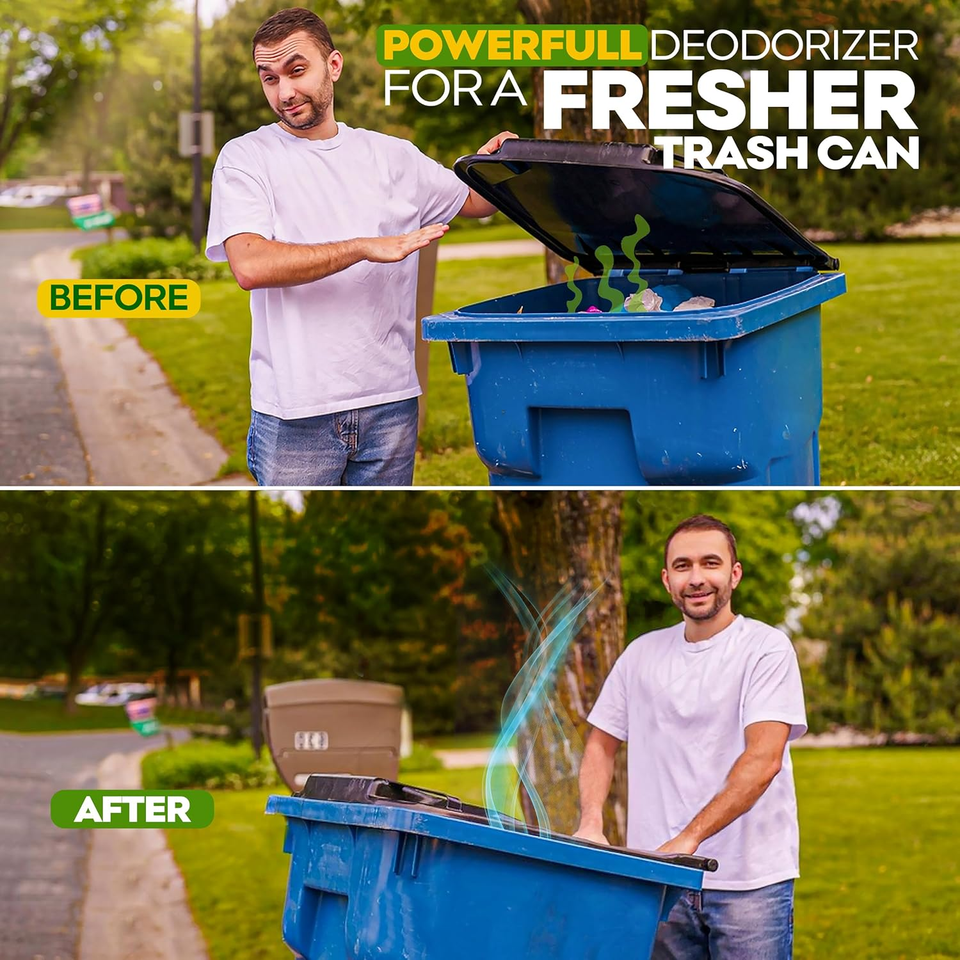BEEST Dumpster Defender - 1.5Lbs Outdoor Trash Can Deodorizer & Liquid ...