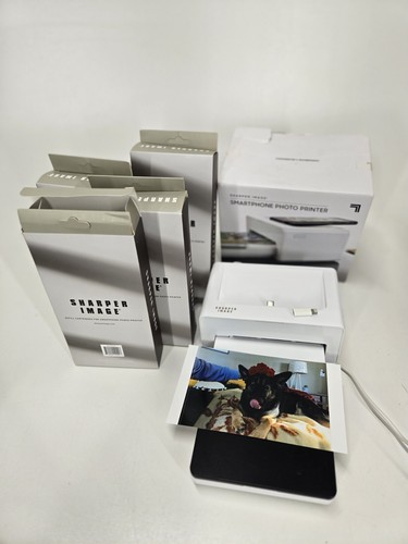 Sharper Image Smartphone 4x6 Photo Printer 207579-01 With Paper And Ink ...