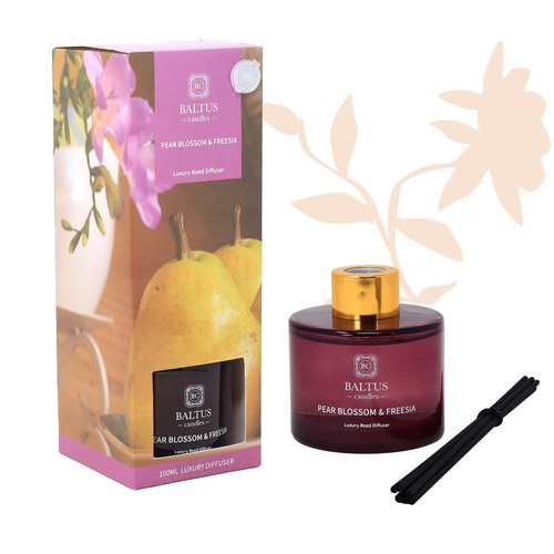 Reed Diffuser 100ml Luxury Pear Blossom & Freesia Aroma Air Freshener ...