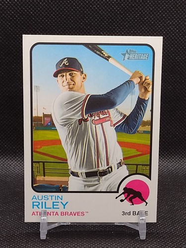 AUSTIN RILEY. 2022 Topps Heritage Baseball. #193. Atlanta Braves. | eBay