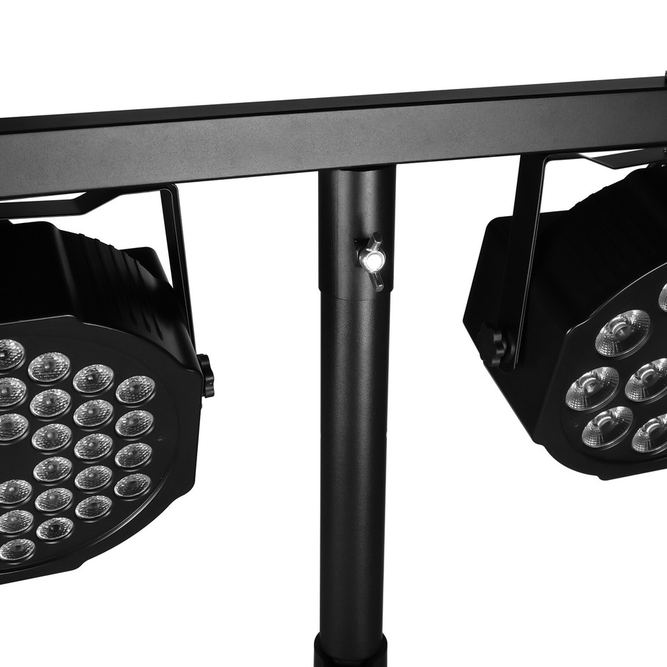 LED Par Light Tripod Stand &T-Bar Adjustable Stage Lighting DJ Disco ...