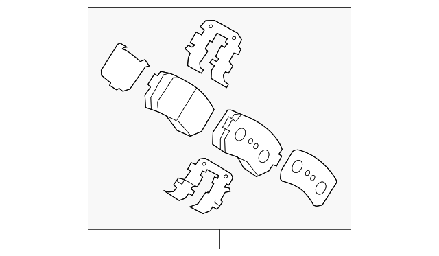 Kia OEM 17-18 Sportage Brake-rear-disc Brake Pads 58302D3A70 for sale ...