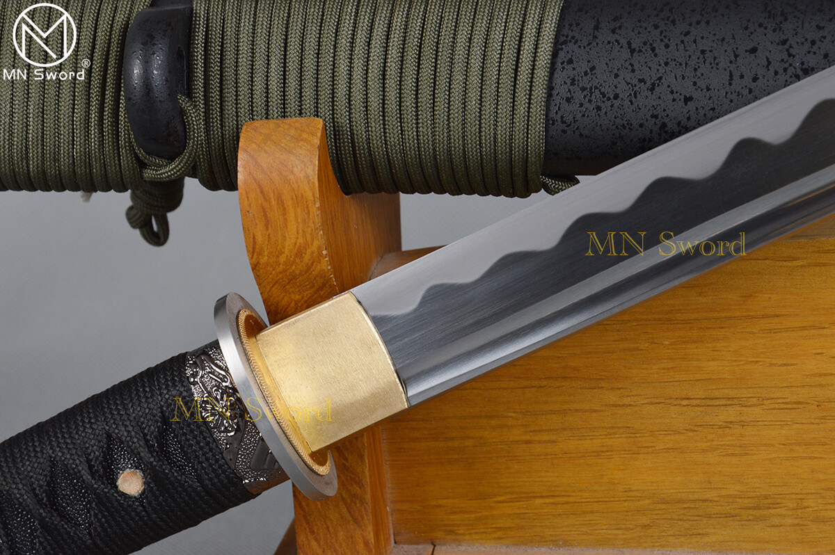 33" Full Tang Sharp Straight Wakizashi Japanese Ninja Sword Battle ...
