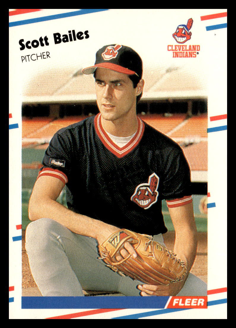 1988 Fleer #600 Scott Bailes Cleveland Indians Baseball Card | eBay