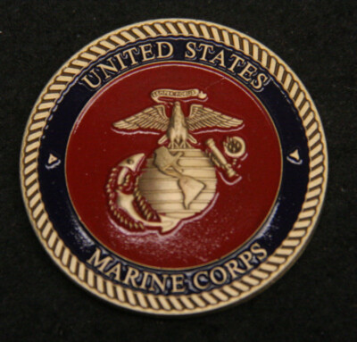 US MARINE SEAL LOGO EGA CHALLENGE COIN SEMPER FI USMC OFFICER ENLISTED ...