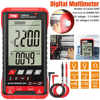 Digital Multimeter Voltmeter AC DC Volt Meter Ohmmeter Auto Range ...