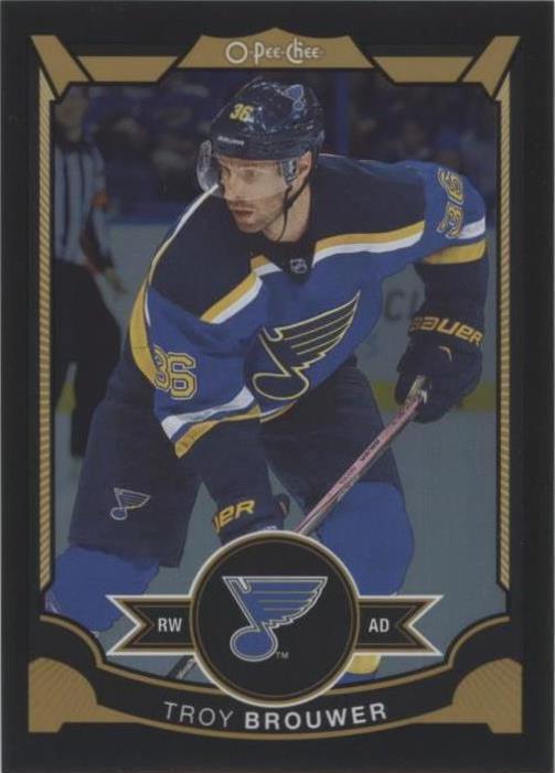 2015-16 Upper Deck - O-Pee-Chee Update Troy Brouwer #U9 Black Rainbow ...