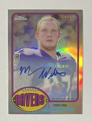 Maxx Williams 2015 Topps Chrome MINI Refractor Auto Autograph #75-MW ...
