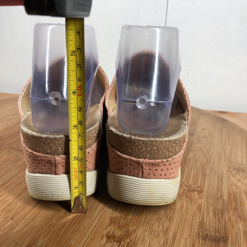 Fly London Sandals 39 Womens 8 Wigg Slides Wedge Platform Pink Leather ...