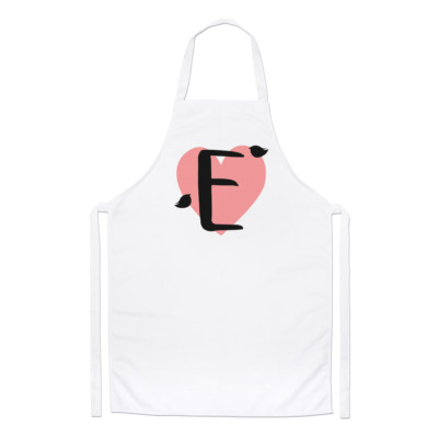 Letter E Heart Alphabet Chefs Apron - Valentines Day Cooking | eBay ...