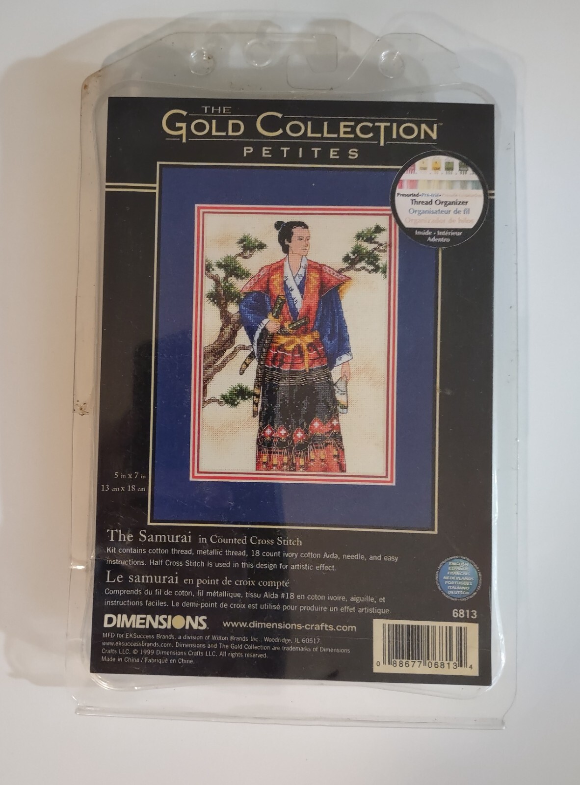 Dimensions Gold Collection Petites #6813 The Samurai Counted Cross ...