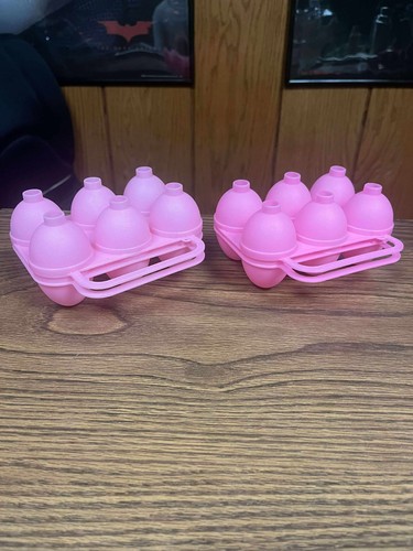 Lot Of 2 Vintage Pink Jello Jigglers Easter Egg Shape Molds - Jello ...