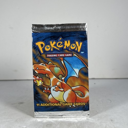 1999 Pokemon Base Set Booster Pack Charizard Art Empty Wrapper | eBay