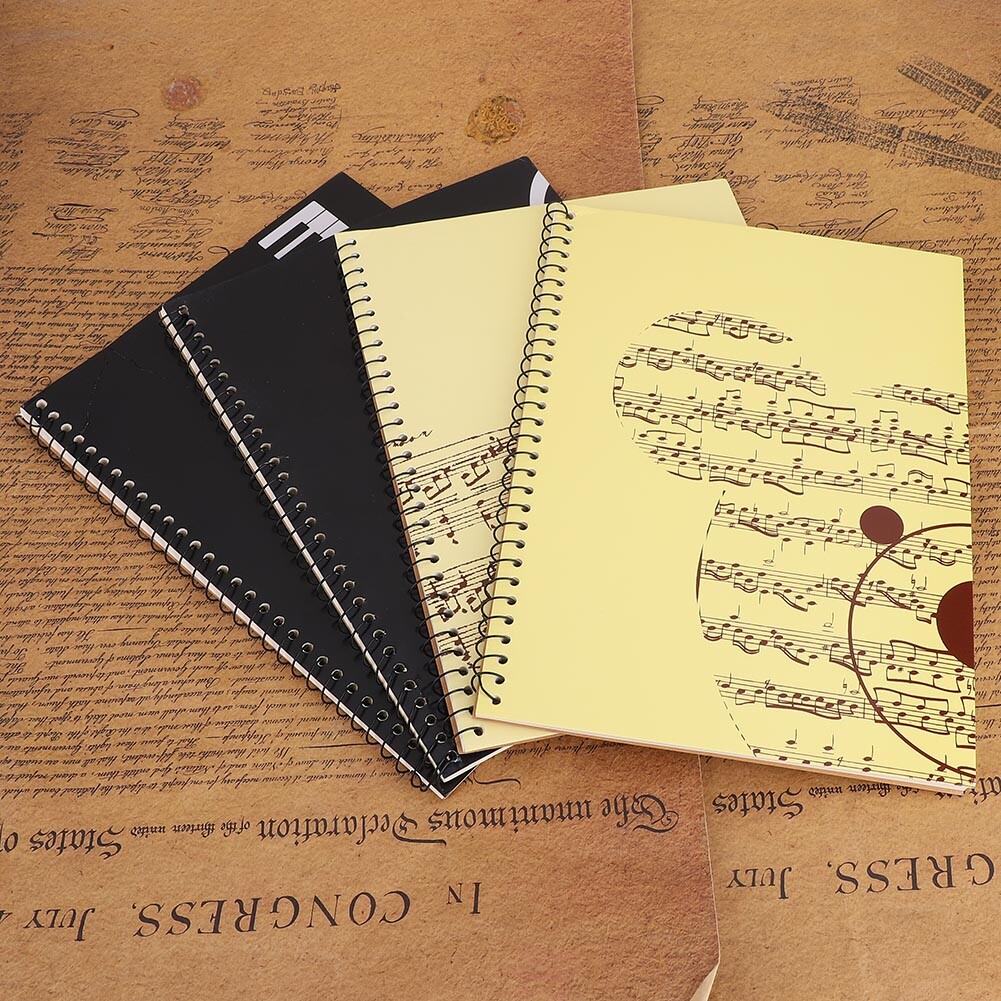 50 Pages Musical Notation Staff Notebook Music Manuscript Writing Paper ...