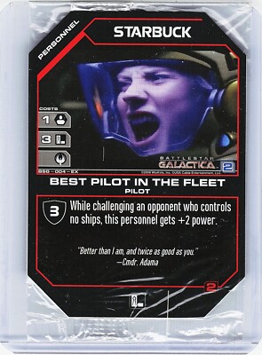 Battlestar Galactica CCG/TCG Starbuck Best Pilot in the Fleet Promo ...