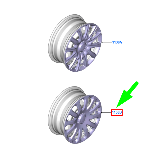 Ford B-max B232 Wheel Cover Trim 1pcs 1537427 8v21-1130-jb Genuine for ...