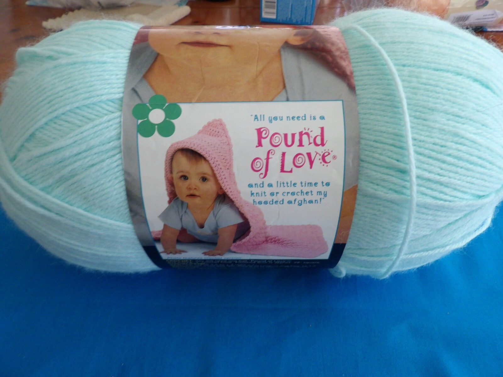 Lion Brand Pound Of Love Baby Yarn Pastel Green 1 Skein 4 Medium ...