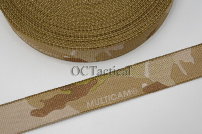 1" MilSpec Multicam Arid Double Sided Nylon Webbing US Made By MMI (5 ...