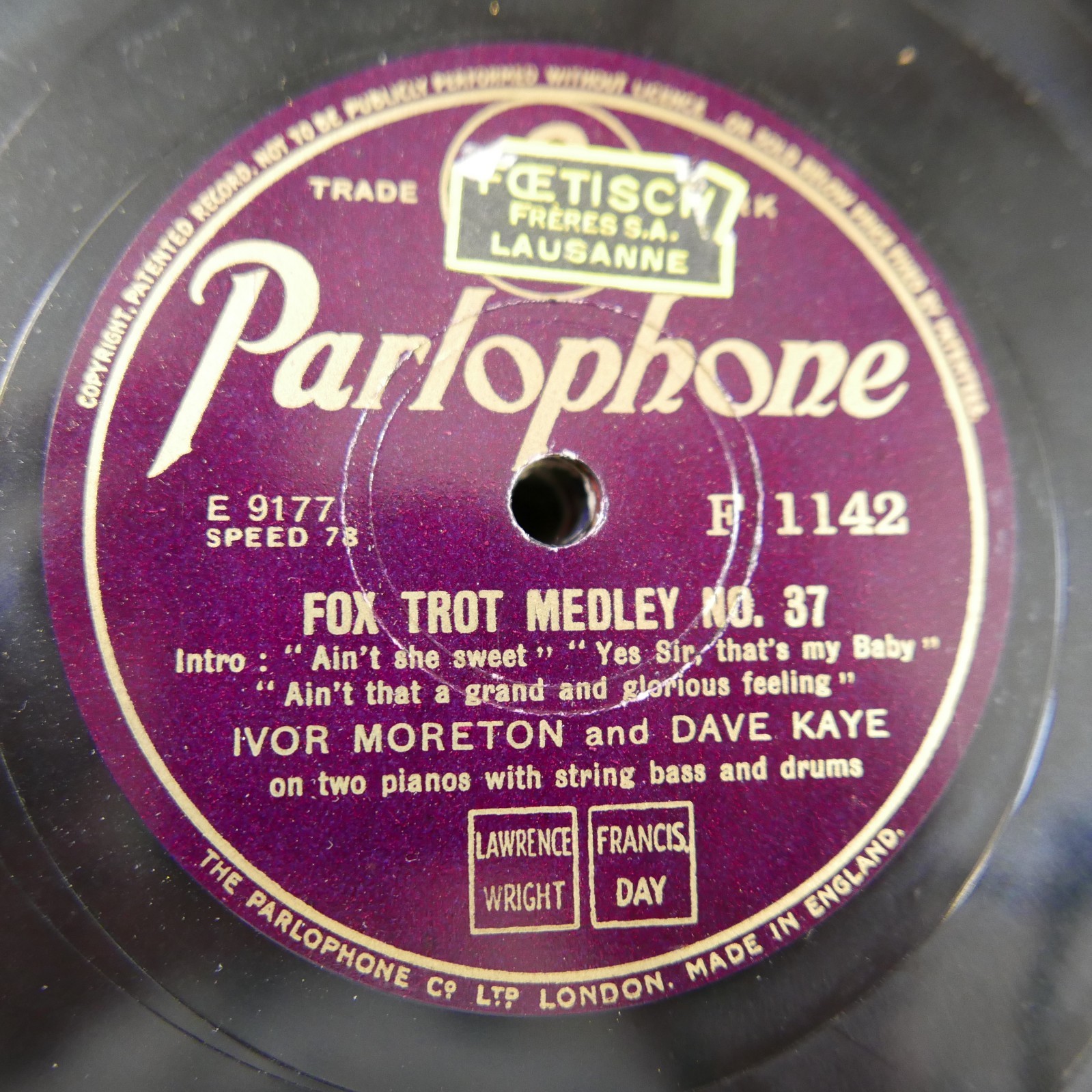 78rpm MORETON & KAYE fox trot medley 37 | eBay