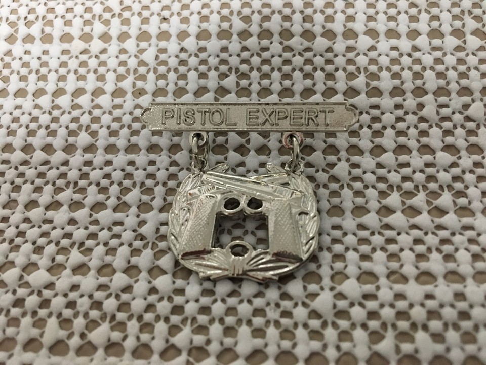 USMC PISTOL EXPERT QUALIFICATION BADGE REGULATION SIZE | eBay