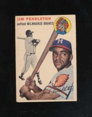 TOPPS Baseball Cards 1954-#165-Jim Pendleton-BRAVES-ungraded | eBay