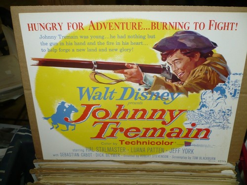 JOHNNY TREMAIN, orig Disney TC (Hal Stalmaster, Luana Patten, Jeff York ...
