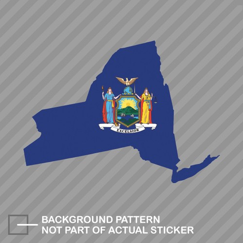 New York State Shaped Flag Sticker Decal Vinyl NY | eBay