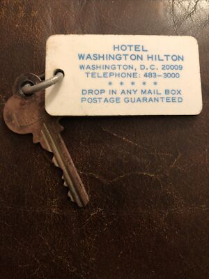 Vintage HOTEL WASHINGTON HILTON Room Key and Fob - Washington, DC | eBay