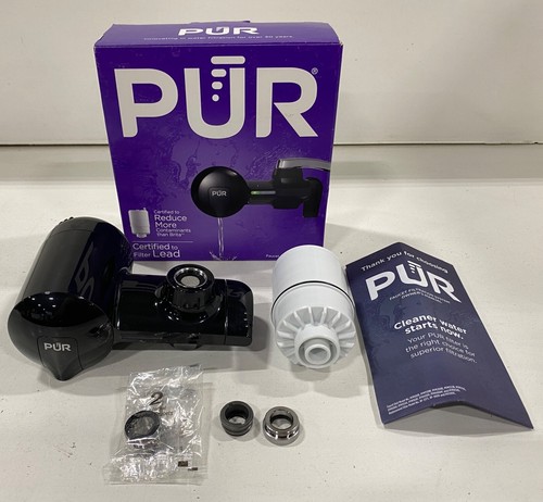 Pur Plus Faucet Mount Water Filter Black Faucet Filtration System ...
