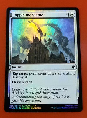 1x Topple the Statue | FOIL | War of the Spark | MTG Magic Cards | eBay