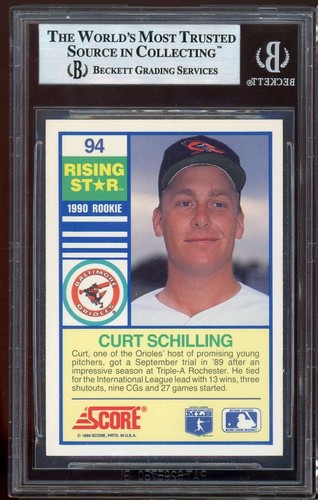 1990 Score Rising Stars - Curt Schilling #94 for sale online | eBay