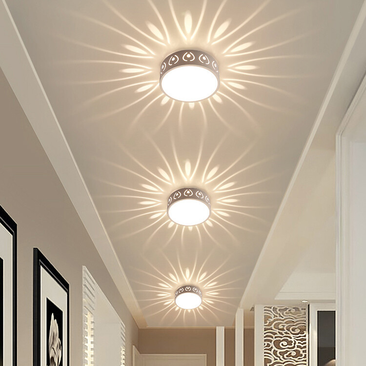 5W/9W LED Ceilling lighting Crystal Porch Hall Walkway Light Fixture ...