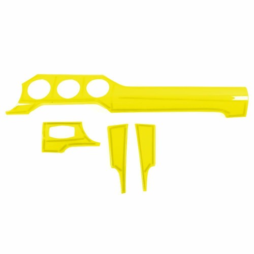 Yellow Instrument Dashboard Panel Trim Cover Decoration For Ford ...
