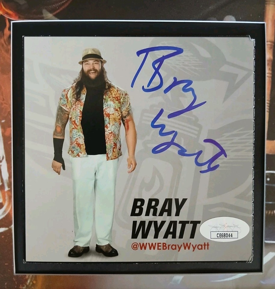 Bray Wyatt Autographed Custom Matted 11x14 Framed Autographed WWE Photo ...