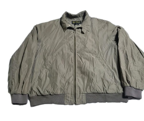 Weathercast Microfibre Zip Up Jacket Brown Size Large Quality Wind ...