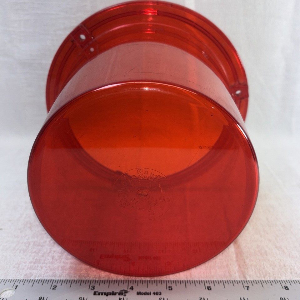 NEW OLD STOCK W/O BOX Signal-Stat Red 376 Lens Beacon Cover | eBay
