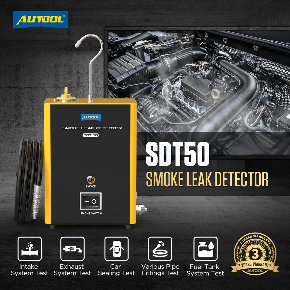 AUTOOL® SDT50 EVAP Automotive Smoke Machine Portable Car Smoke Leak ...