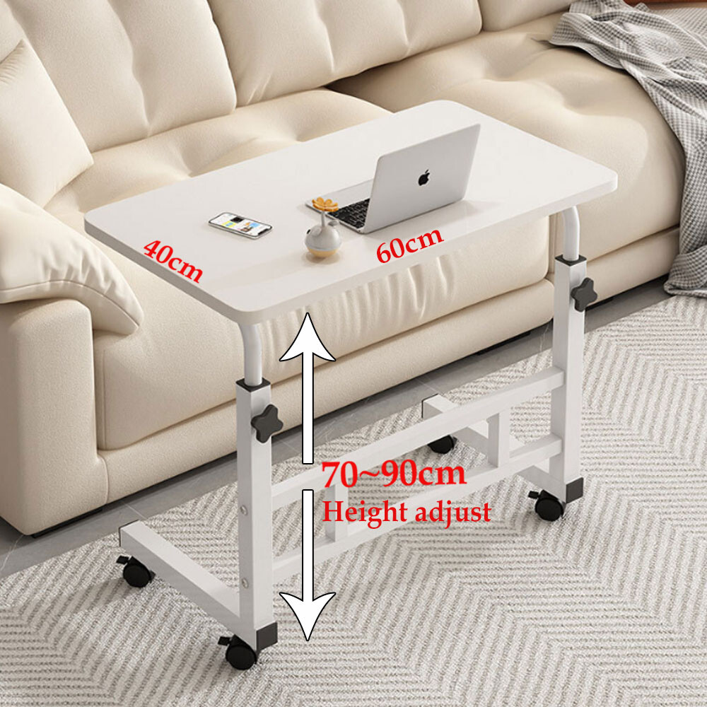 simpahome Height Adjustable Mobile Table Workstation Laptop Overbed ...