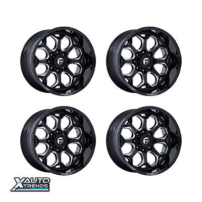 Fuel Off-Road Fc862 Scepter Gloss Black Milled 22X12 6X135 -44mm (Set ...