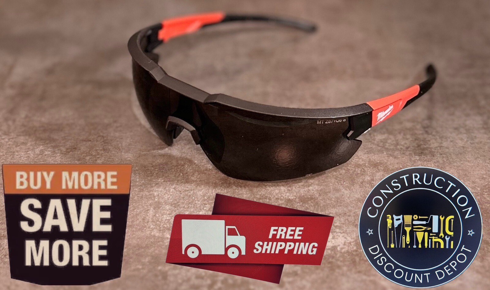 ANSI Z87.1 Milwaukee Tool 48-73-2015 Safety Glasses - Tinted Anti ...