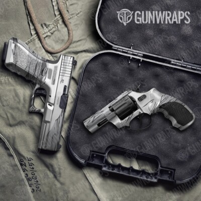 GunWraps Shredded Snow Premium Pistol Vinyl Gun Wrap Skin Matte USA | eBay