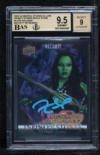 BAS 2022 Marvel Allure Space Stone Zoe Saldana as Gamora BAS 9.5 Gem Mint ow6 | eBay