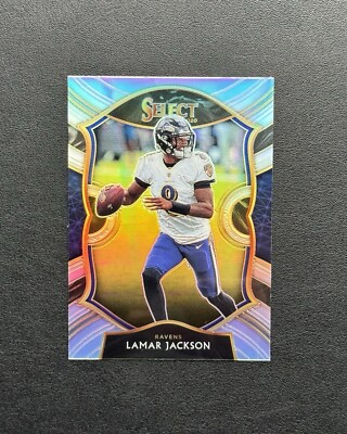 2020 Panini Select Lamar Jackson Concourse Silver Prizm #3 - Baltimore ...
