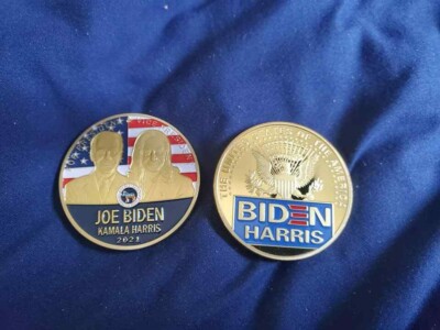 VICE PRESIDENT KAMALA HARRIS PRESIDENT JOE BIDEN GOLD 2021 CHALLENGE ...