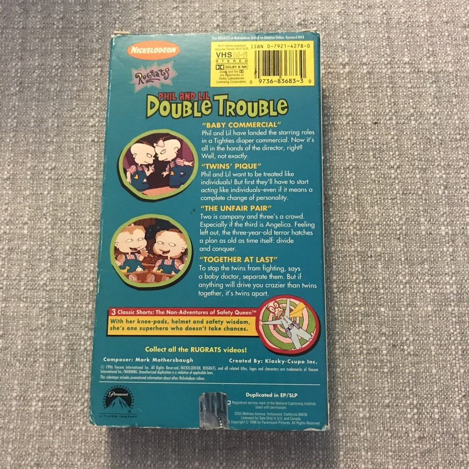 Nickelodeon Rugrats Vhs Double Trouble | eBay