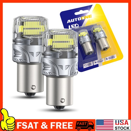 2X 1157 White LED DRL Switchback Turn Signal Indicator Parking Light ...