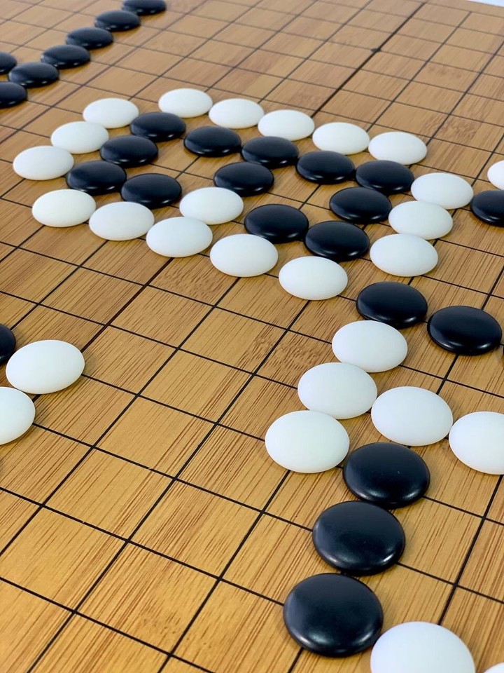 Wooden Go Board Set for Discerning Players, Chinese Board Game, Full ...