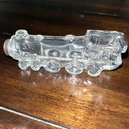 VTG Glass Train Engine #1028 Locomotive Candy Container 1940’s Screw ...